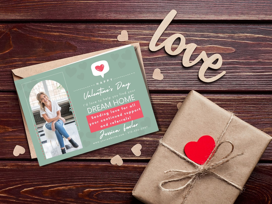 Real Estate Valentine Card, Realtor Valentine Card, Realtor Pop by Card ...