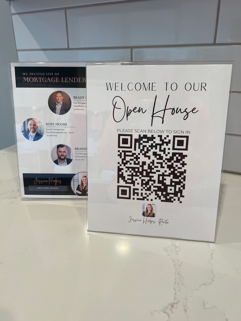 Open House QR Code Sign in Sign, Real Estate Sign - Etsy