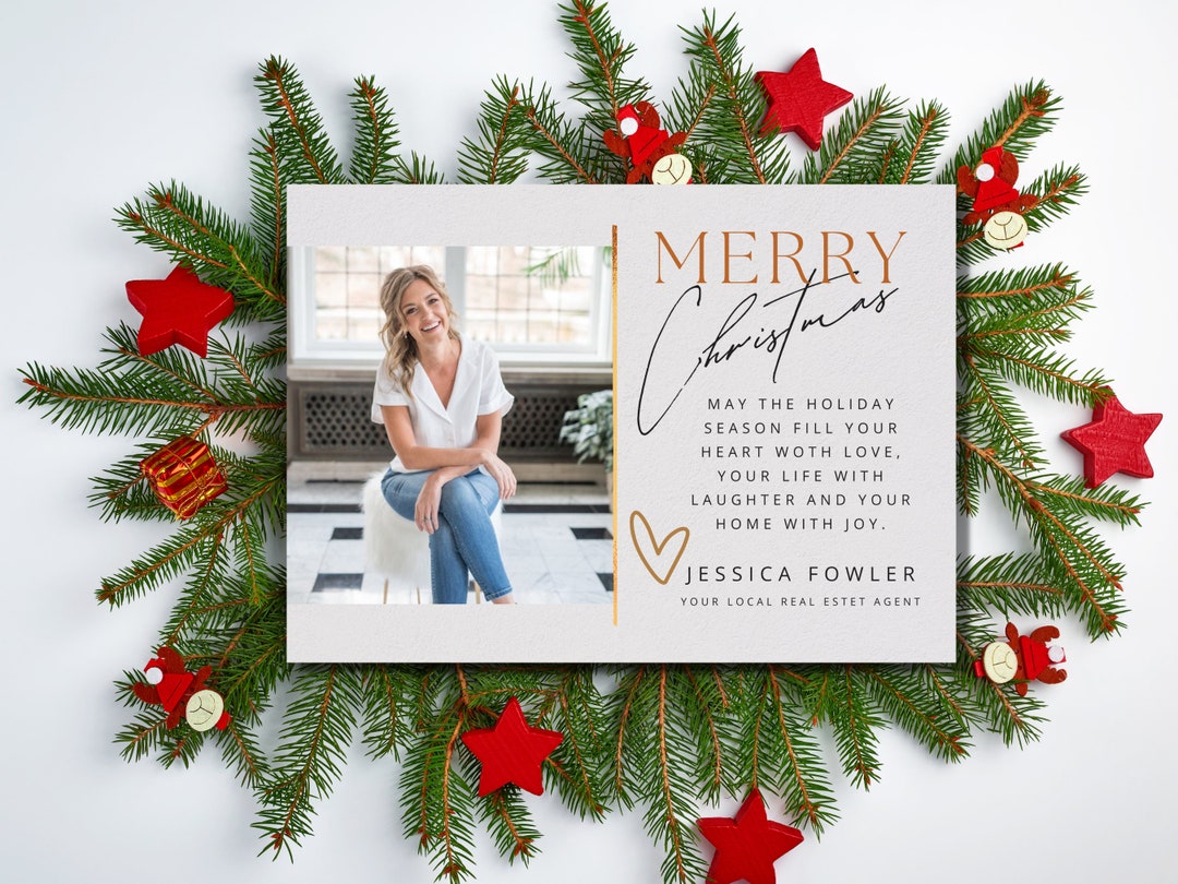 Holiday Postcard for Real Estate Agents | Realtor Christmas Post Card ...