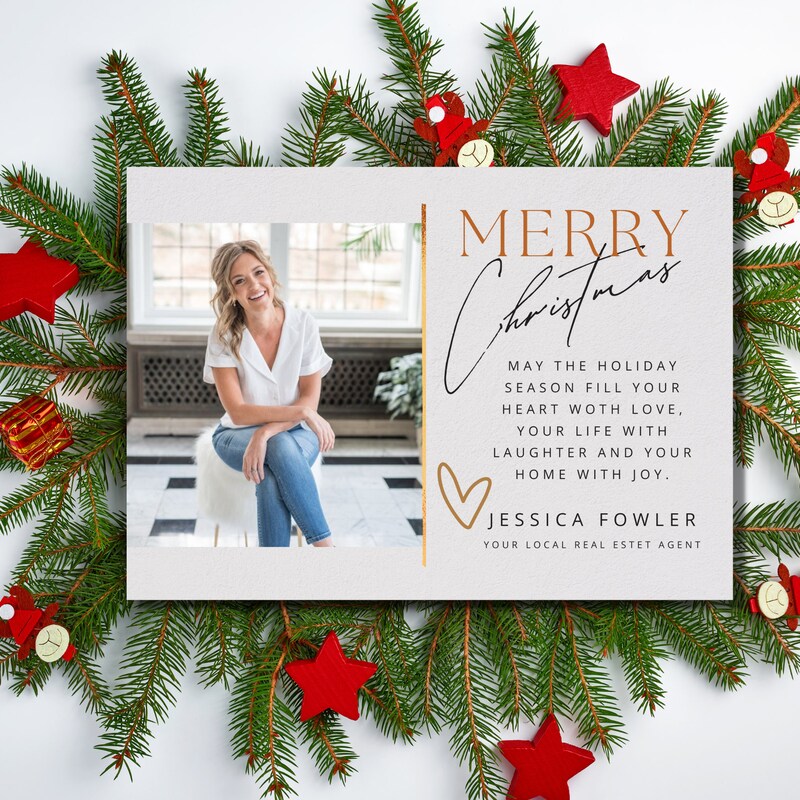 Realtor Christmas Cards - Etsy