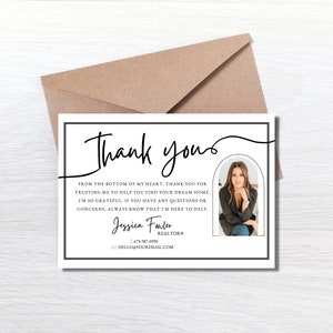 Real Estate Thank You Card | Real Estate Marketing | Realtor Thank You ...