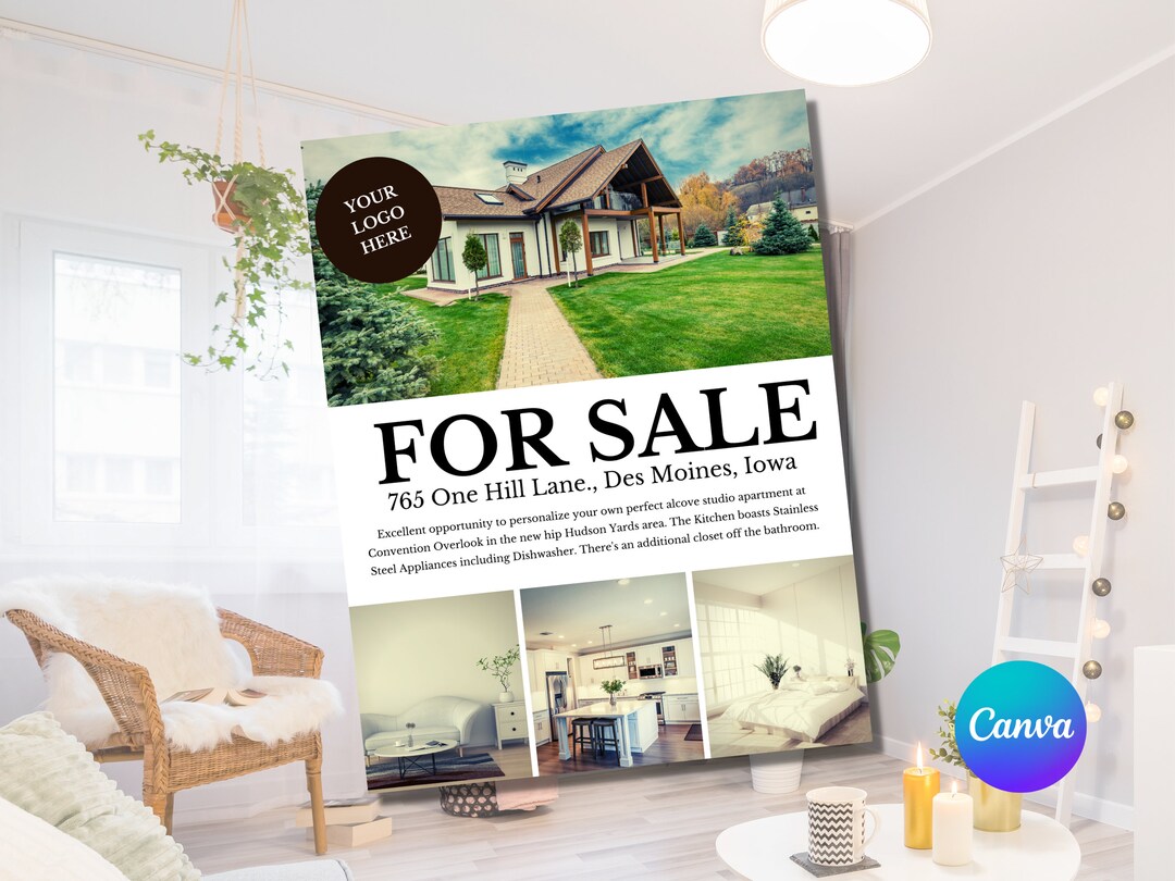 Real Estate Flyer Template, Just Listed Flyer, New Home Flyer, Real ...