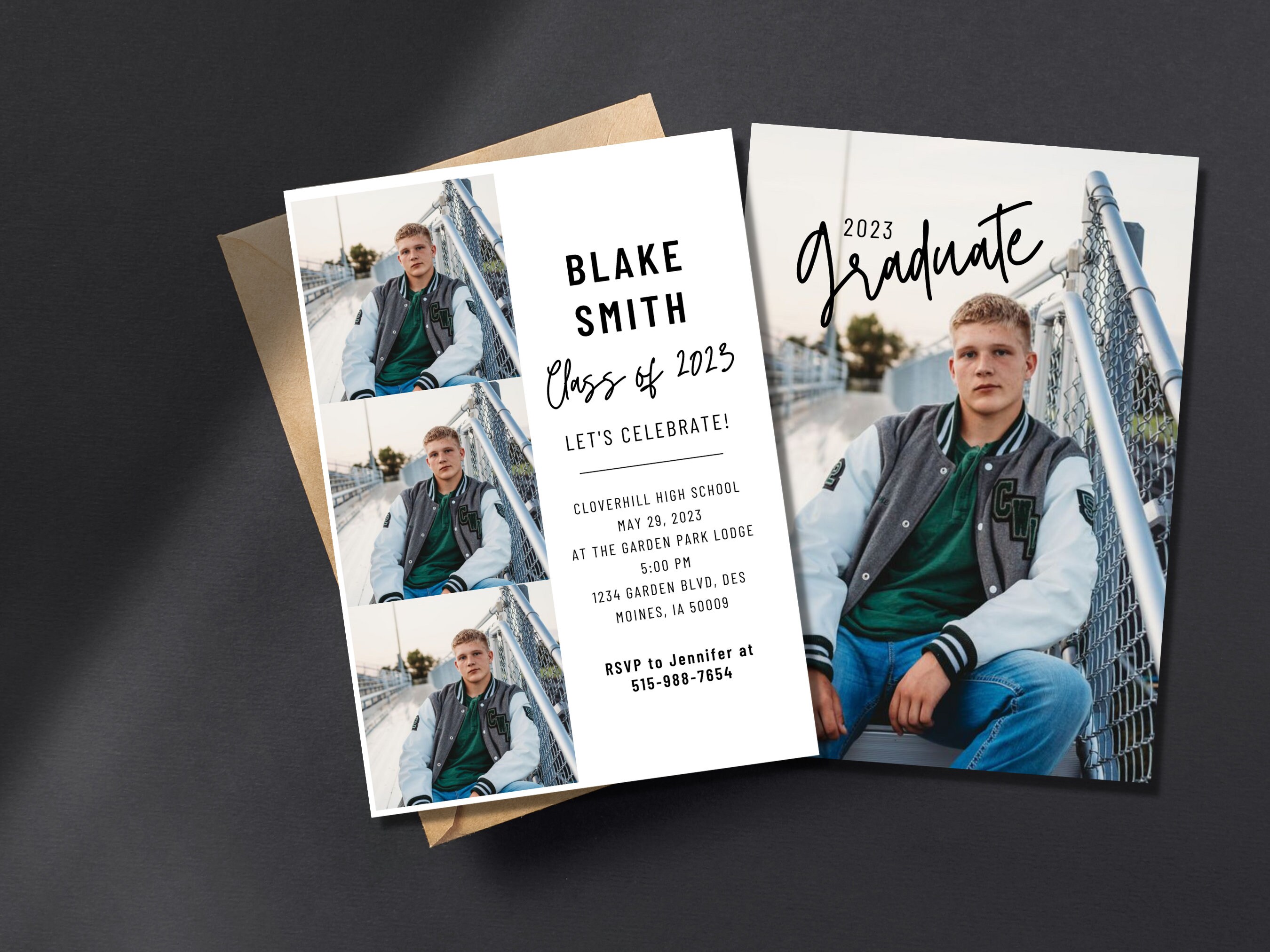 Graduation Invitation 2022 Template, Modern Graduation Announcement ...