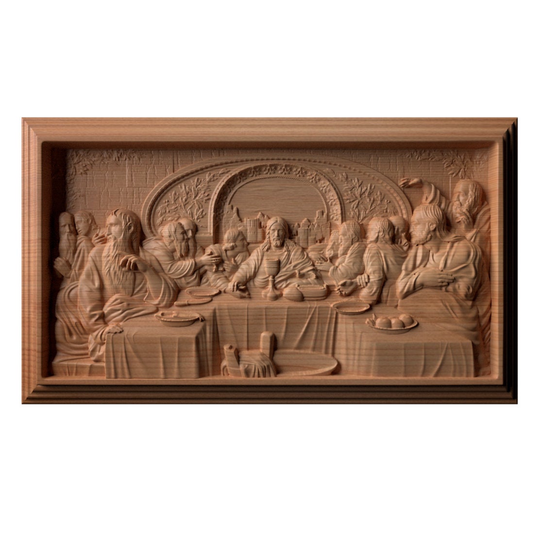 Wood Carving: Last Supper of the Lord Religious Christian Wall Art - Etsy