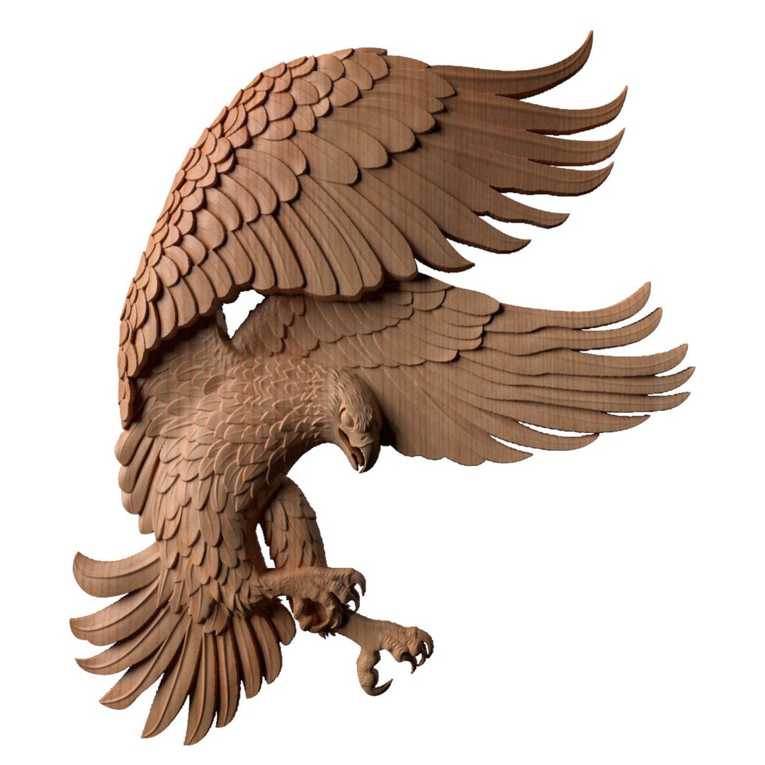 Premium Wood Carved Eagle: Majestic Decor Statement - Etsy
