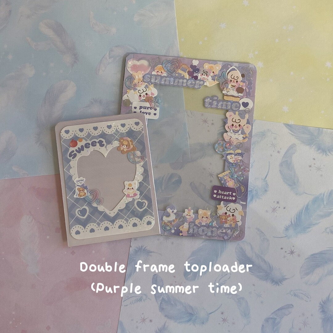 Double Frame Toploader Deco Toploader Kpop Toploader - Etsy