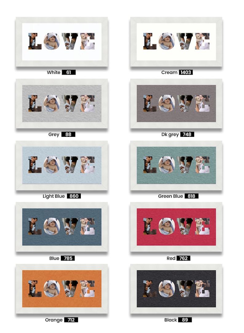 Custom Photo Montage Letter Frame: Personalized Name or Word Art - Etsy