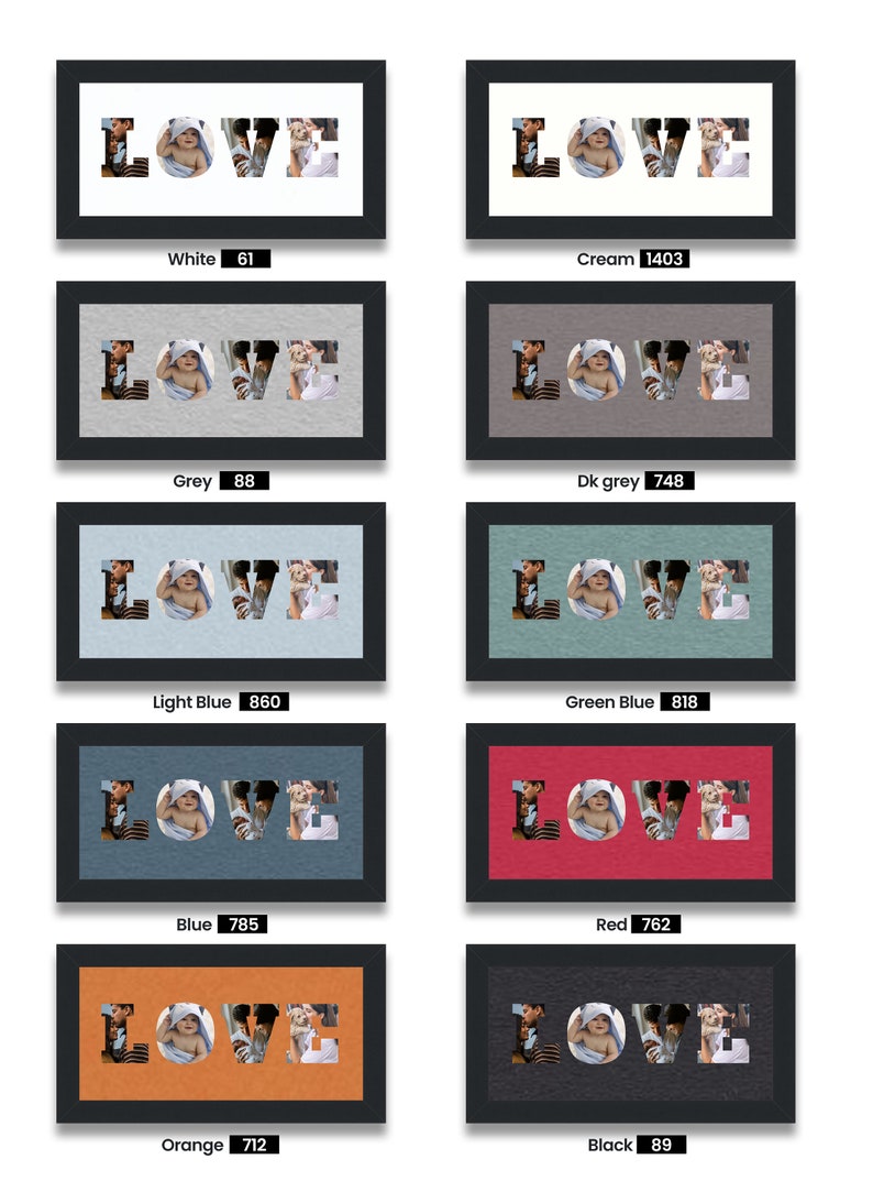 Custom Photo Montage Letter Frame: Personalized Name or Word Art - Etsy