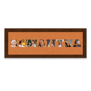 Custom Photo Montage Letter Frame: Personalized Name or Word Art - Etsy