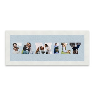 Custom Photo Montage Letter Frame: Personalized Name or Word Art - Etsy