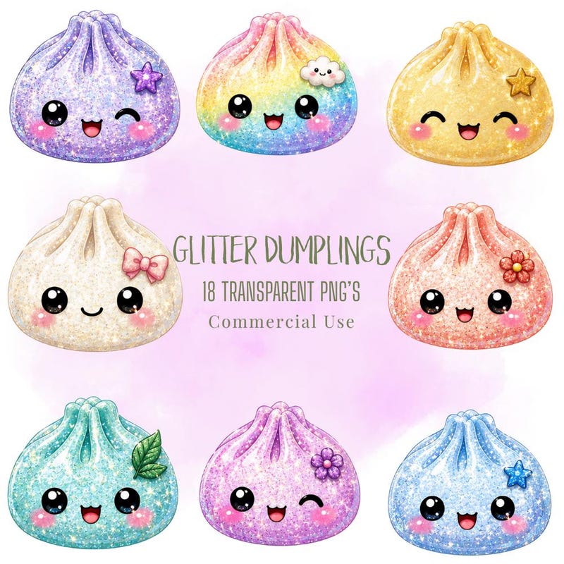 Cute Dumpling Characters - Etsy UK