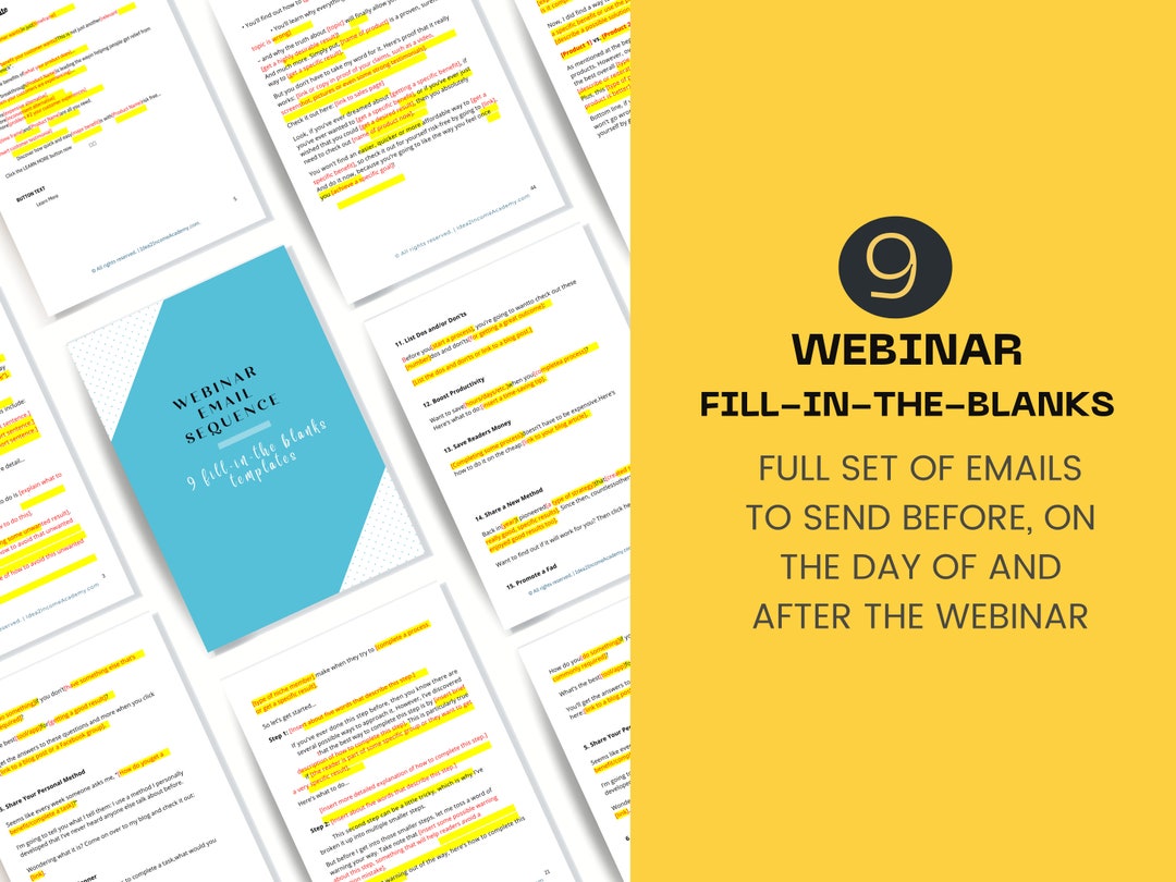 Webinar Email Sequence Webinar Invite Email Webinar Follow-up Email ...