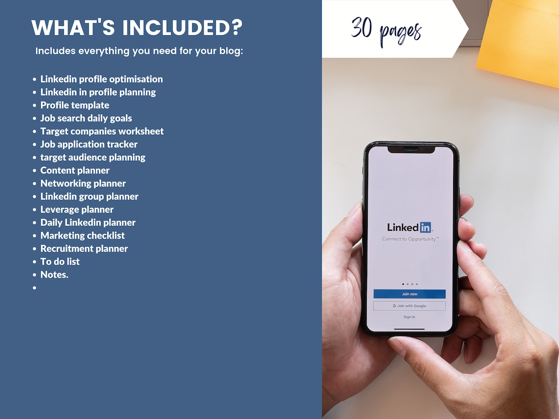 Linkedin Marketing Planner. Linkedin Strategy Worksheet 30 Pages PDF ...