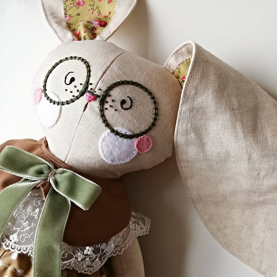 Adorable Easter Bunny Cloth Doll - Perfect Spring Gift - Etsy