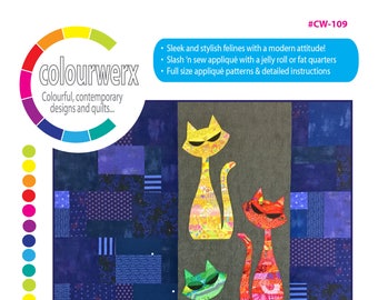 Kaffe Cat Quilt Block Pattern - Etsy