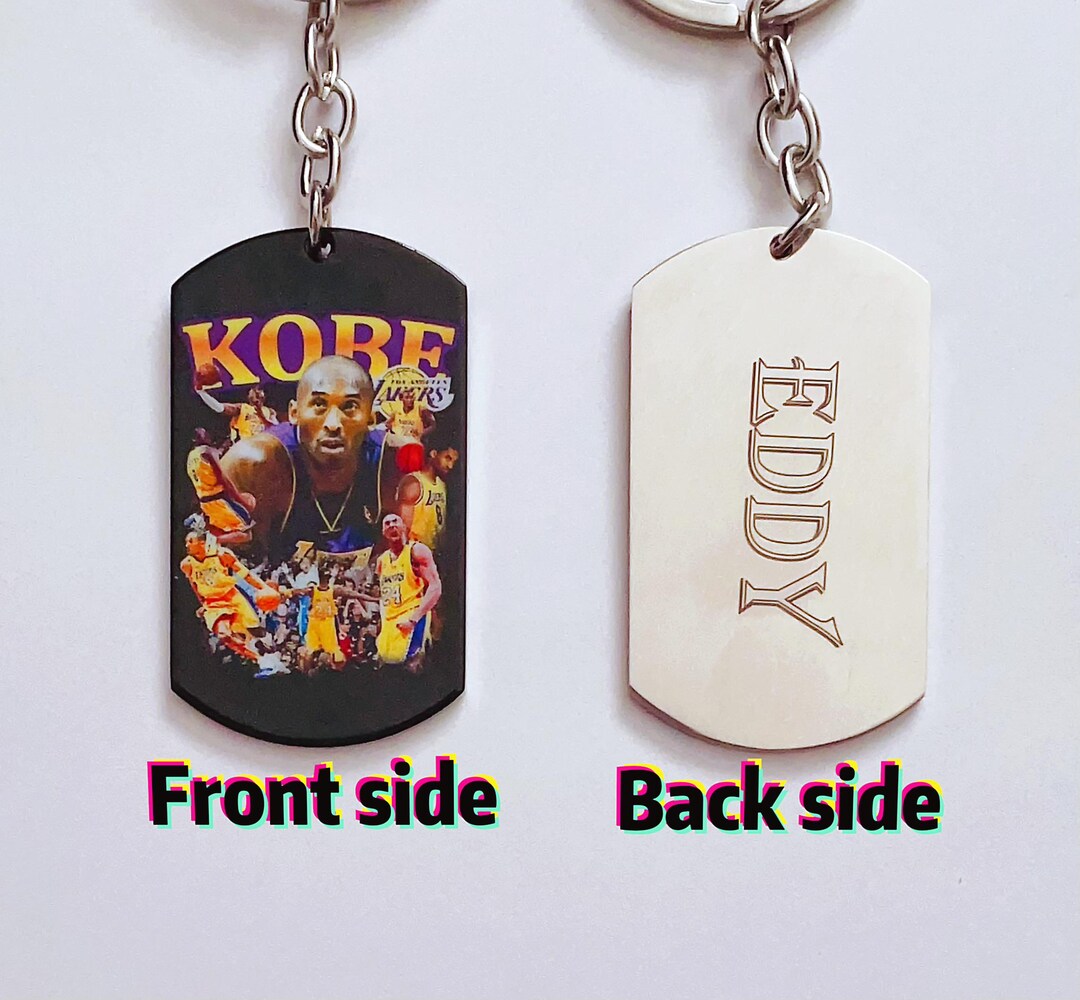 Personalized Kobe Bryant Keychain Gift Set 3D Red and Black Sneaker ...