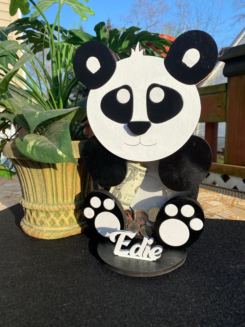 Baby Panda Coin Bank - Etsy