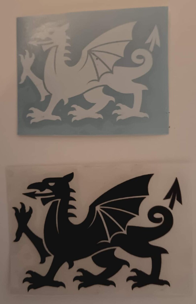 Welsh Dragon Decals (small) - Etsy