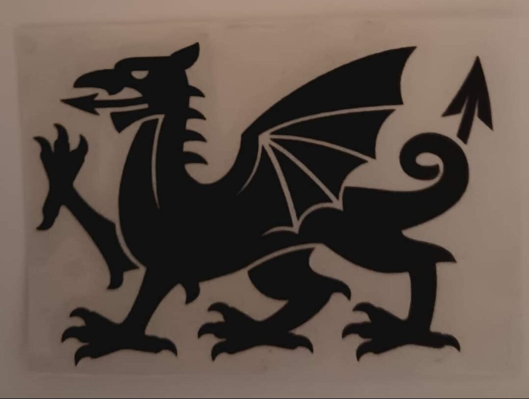 Welsh Dragon Decals (large) - Etsy