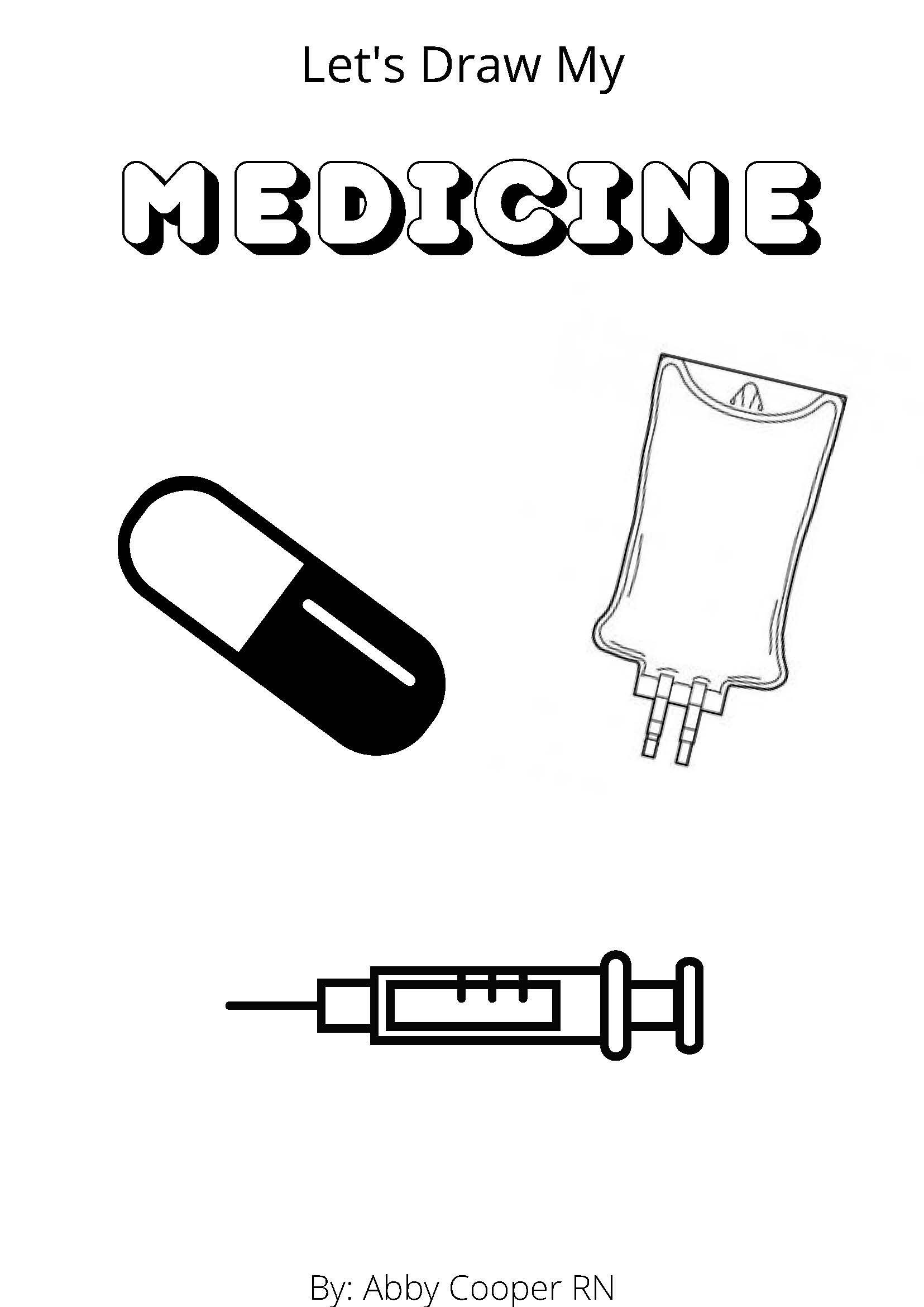 Lets Draw My Medicine Worksheet, Coloring Page - Etsy