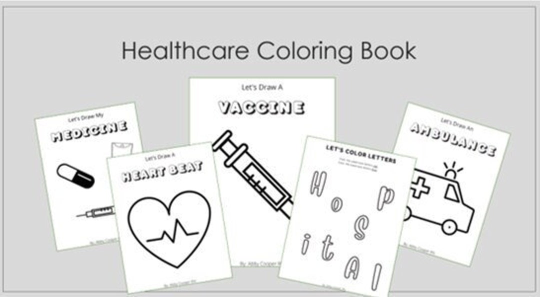 Healthcare Coloring Book: 1st Edition - Etsy