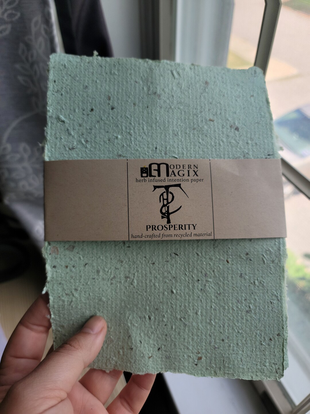 Prosperity Spell Paper With Herbs Handmade Recycled Paper Eco Friendly ...