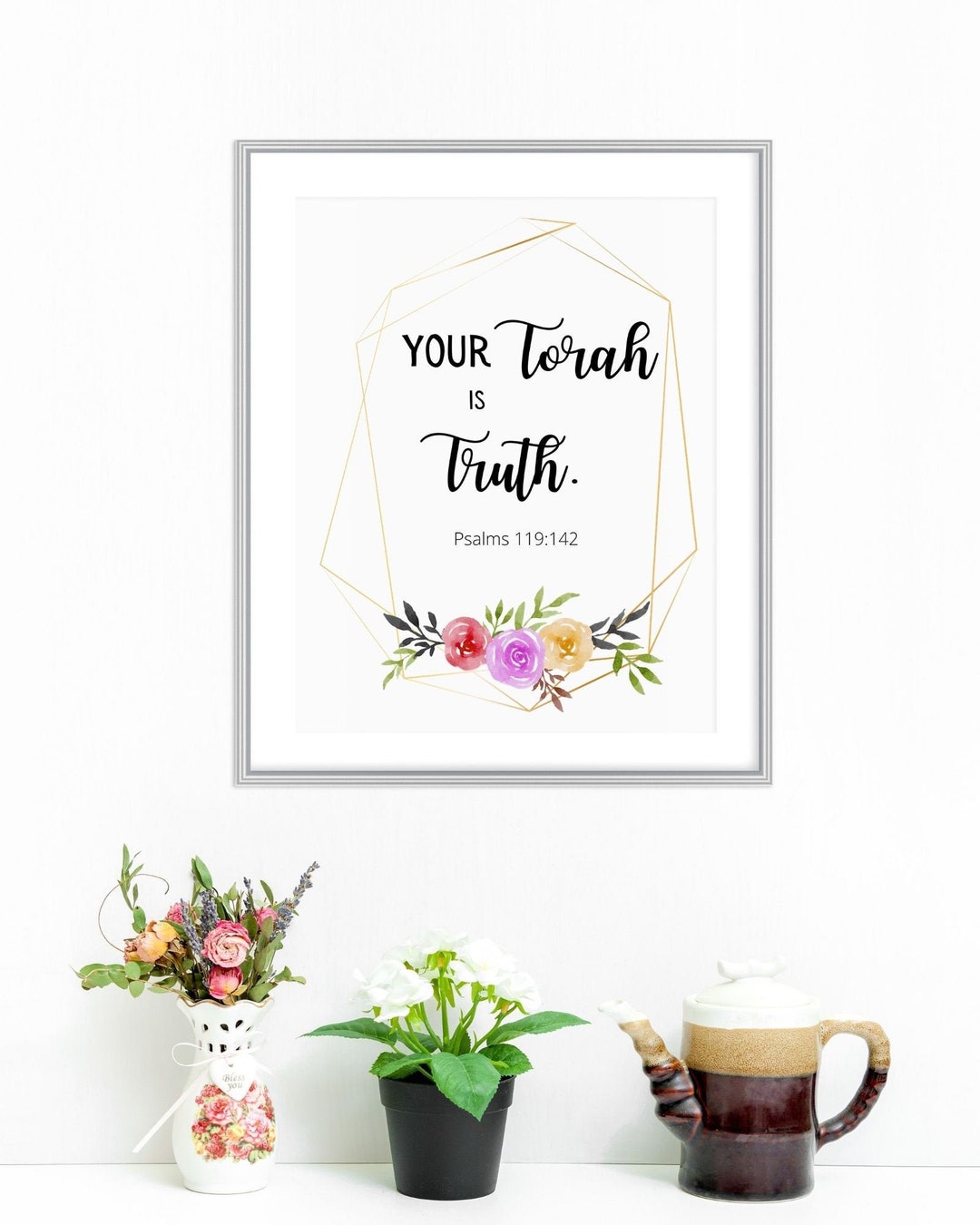 Your Torah is Truth Print | | Psalms 119 | Christian Wall Art Print ...