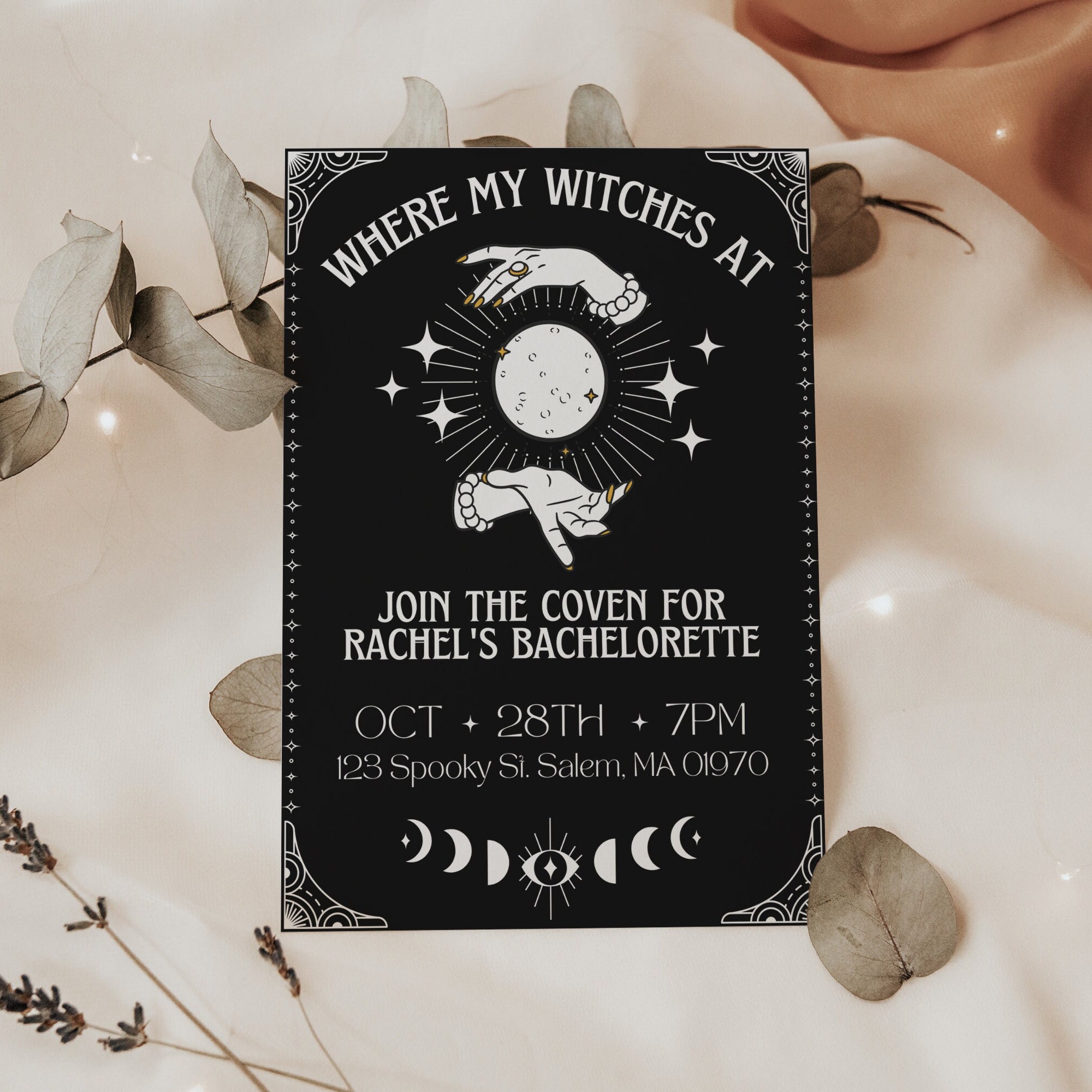 Witch Bachelorette, Witch Bachelorette Invites, Spooky Bachelorette ...