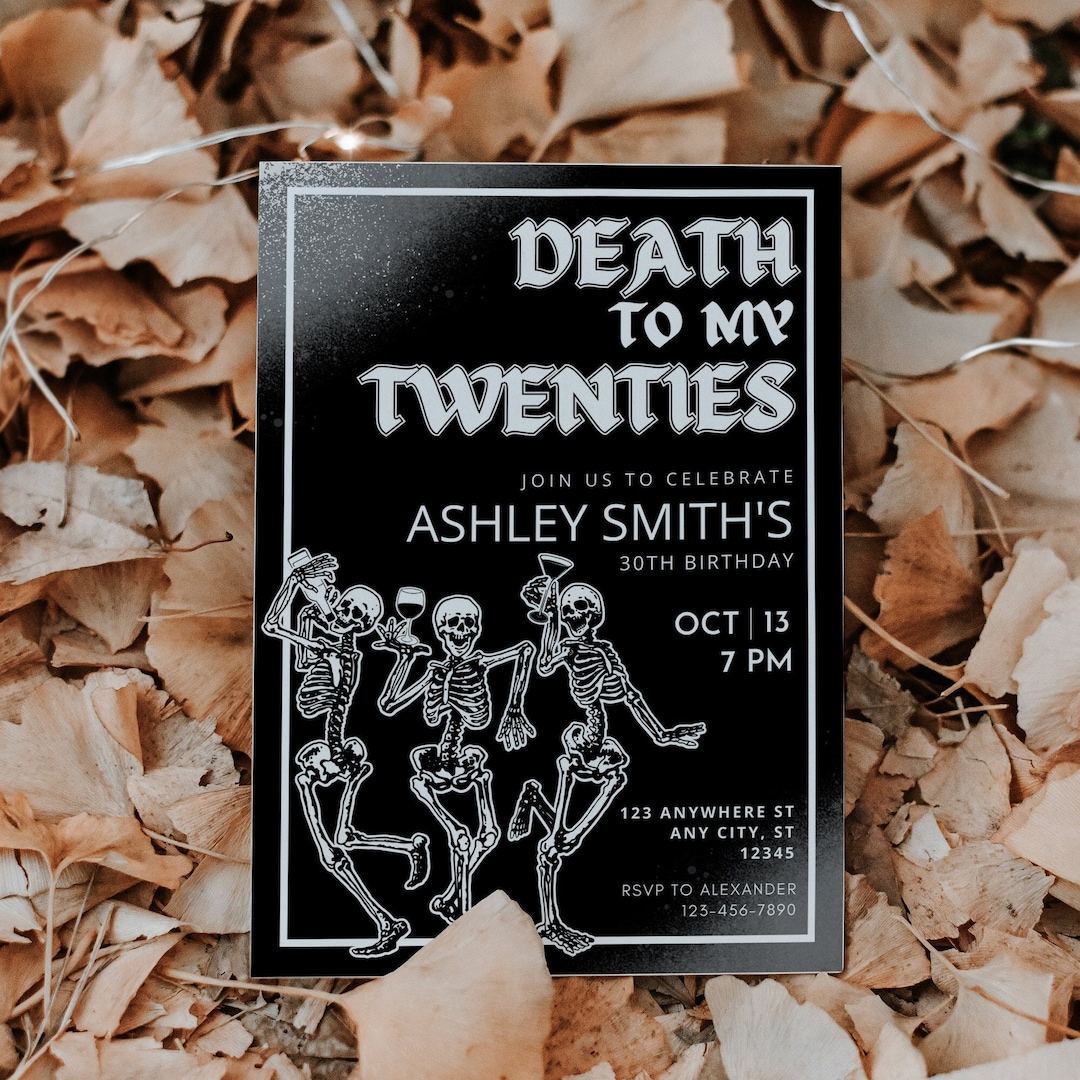 Death to My 20s, Funeral for My 20s, Death to My 20s Party, 30th ...