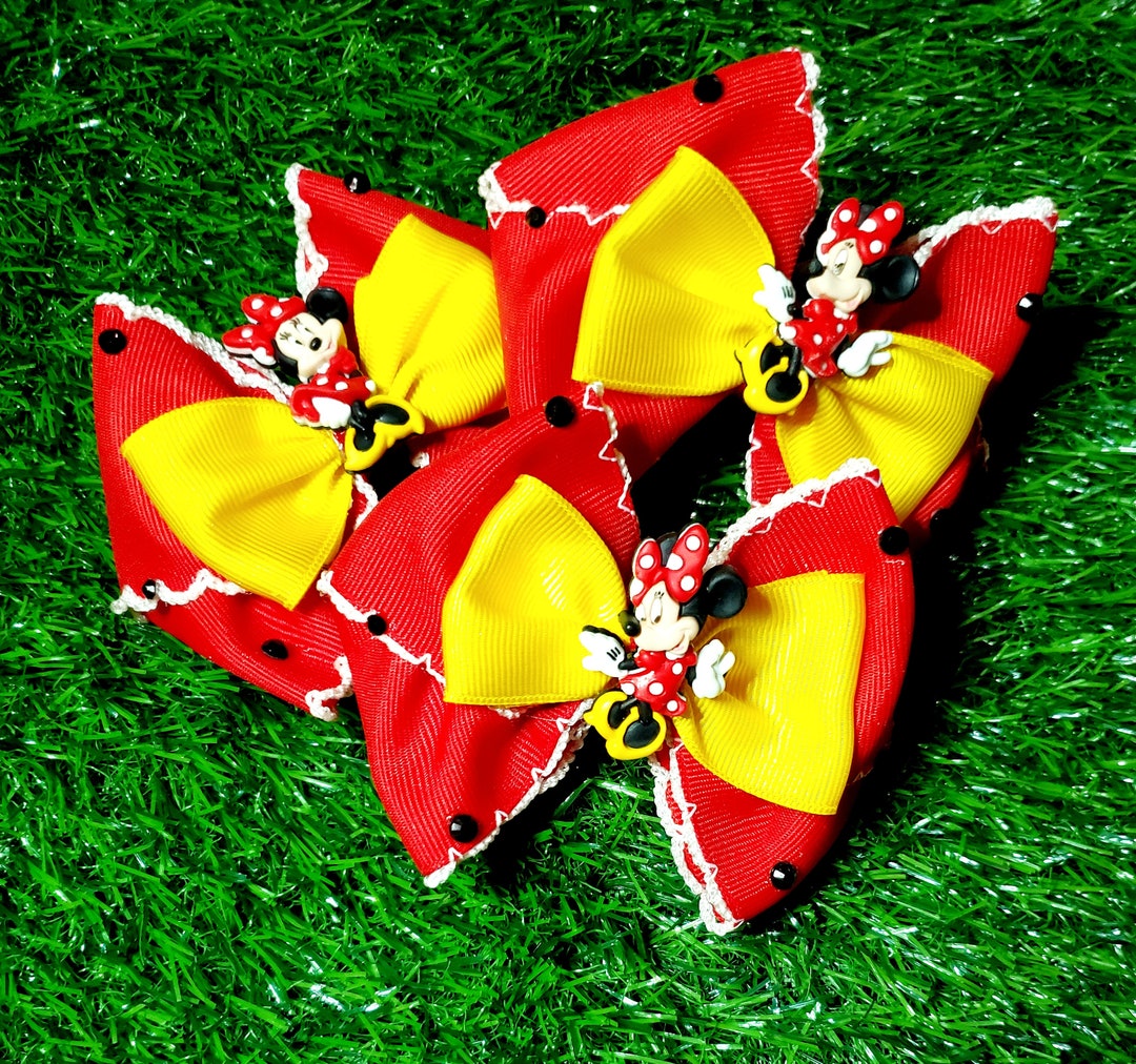 Minnie Mouse Hair Clip - Etsy