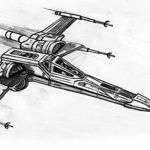 X-wing Fighter Star Wars Art Print - Etsy