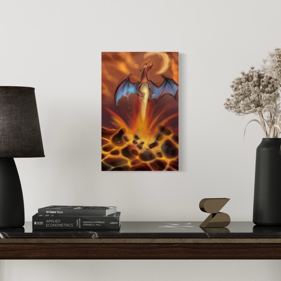 Charizard Art Print Premium Handmade Pokemon Wall Decor for Pokemon ...