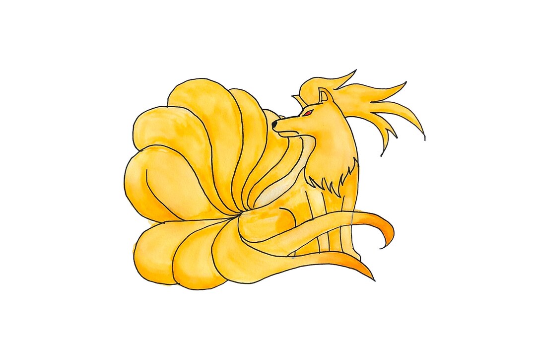 Ninetales Pokemon Art Print - Etsy