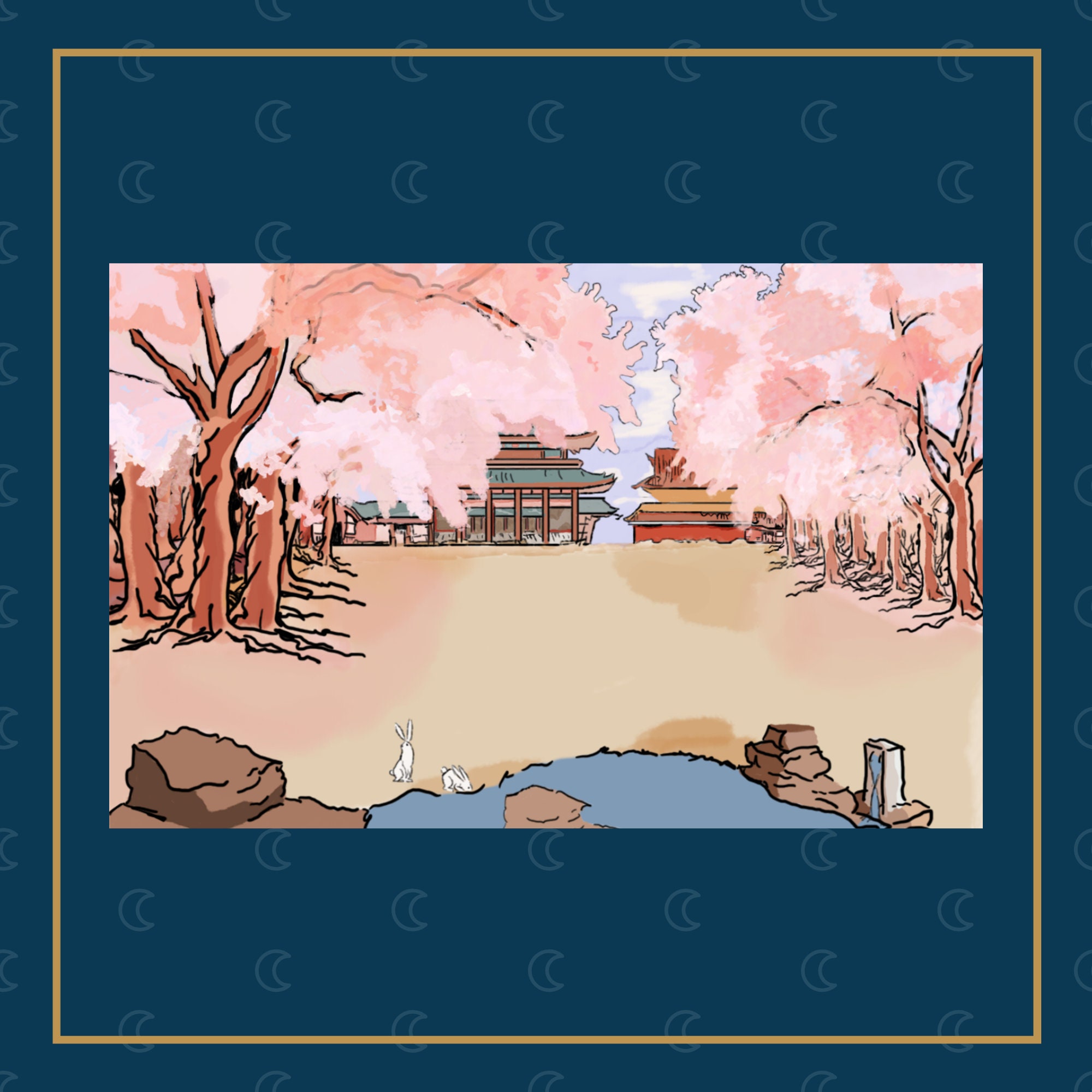 Okami Amaterasu Landscape Art Print --- Okami Art - Amaterasu Art Print ...