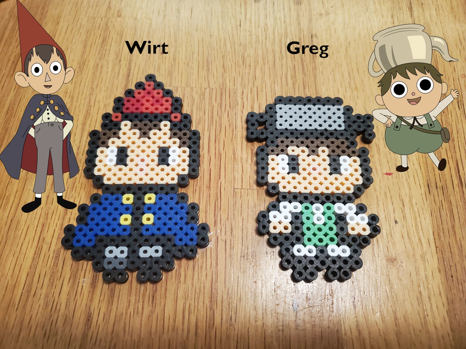 Over the Garden Wall Magnet Perler Bead Wall Decor Sprite Wirt Greg ...