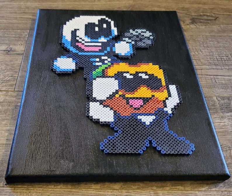 Friday Night Funkin' Spooky Month Pixel Art Canvas Sr Pelo Skid and ...