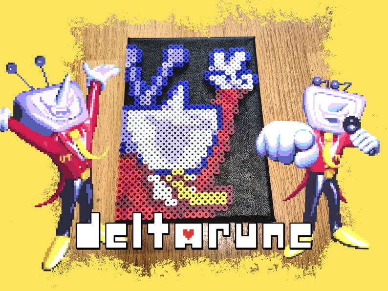 Deltarune Ant-tenna Pixel Art Perler Bead Canvas 5x7 Inches Chapter 3 ...