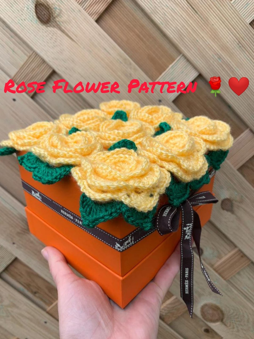 Rose Flower Crochet Pattern Instant Download PDF Pattern,easy Step by ...