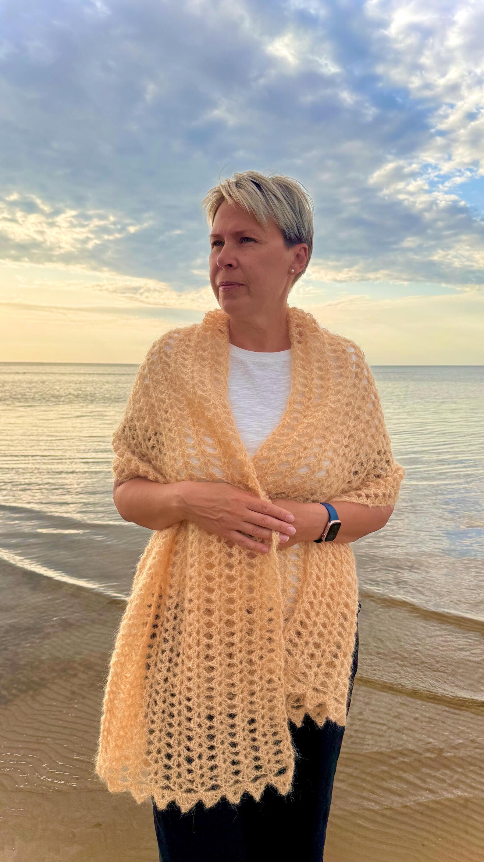 Crochet Mohair Shawl Scarf Easy Pattern PDF Instant Download - Etsy