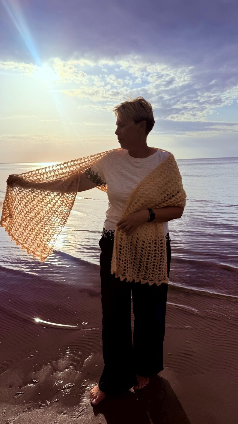 Crochet Mohair Shawl Scarf Easy Pattern PDF Instant Download - Etsy