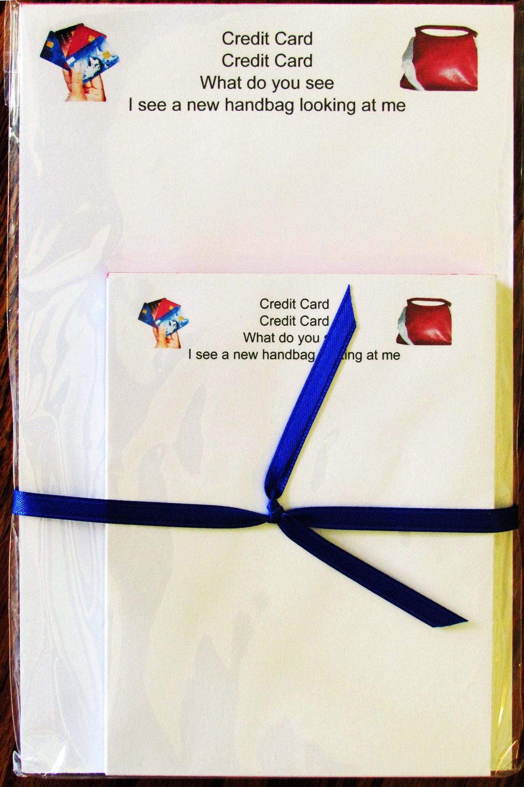 Notepad - Credit Card, Credit Card What Do You See - Etsy