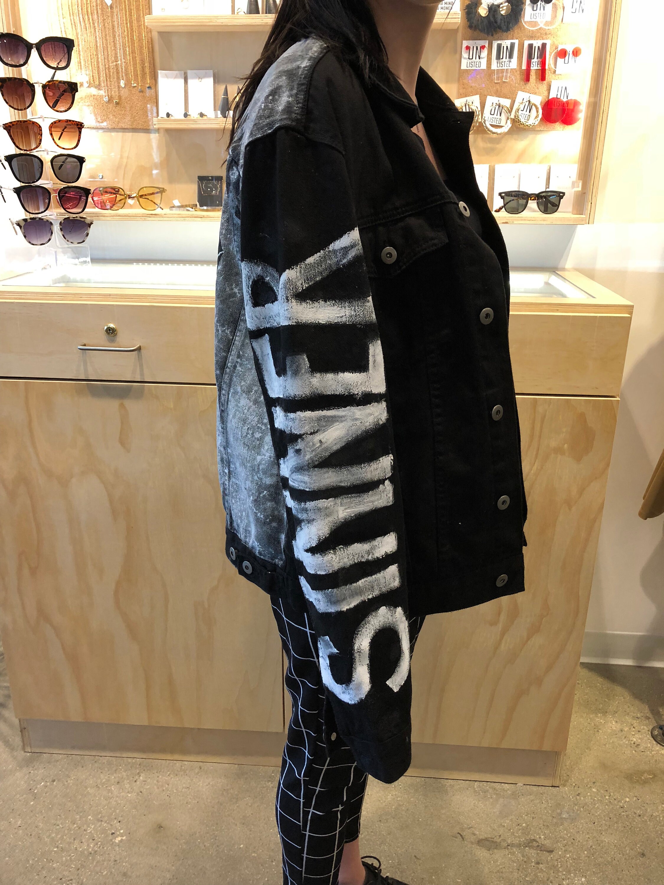 Custom One of a Kind Hand Painted Jean Jacket - Etsy