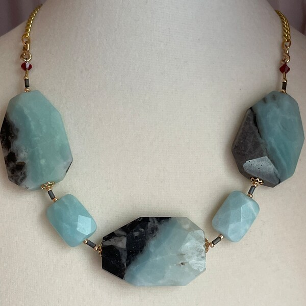 Big Stone Necklace - Etsy