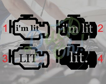 Check Engine Sticker - Etsy