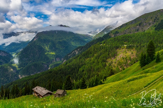 House in the Austrian Alps Landscape Photography Austria - Etsy