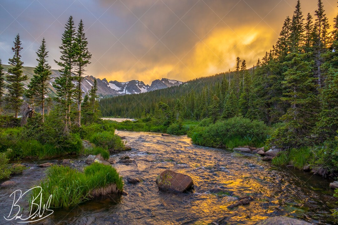 Limited Edition Instant Download - Sunset in the Indian Peaks ...