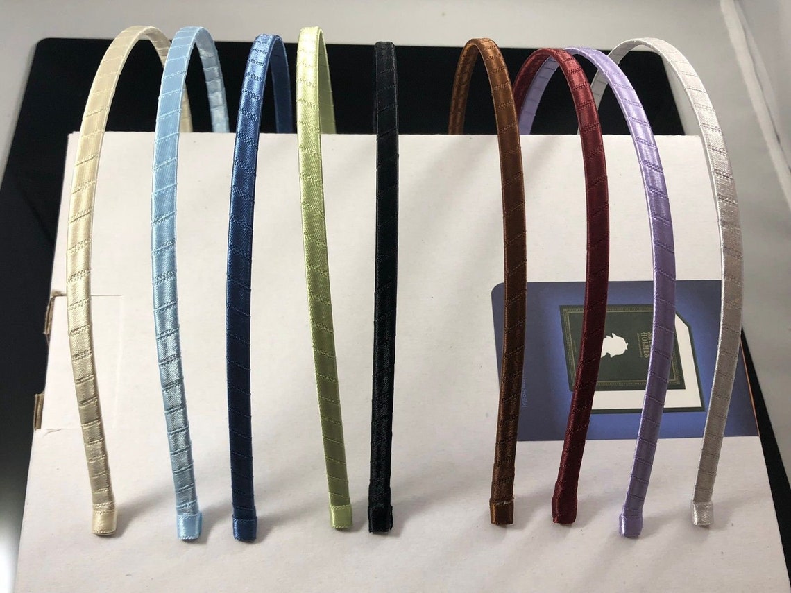 5mm Handmade Metal Headband Wrapped With Satin Ribbon - NEW - Etsy