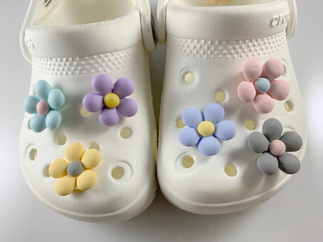 High Quality Pastel Flower Shoe Charms for Croc 6pcs - Etsy