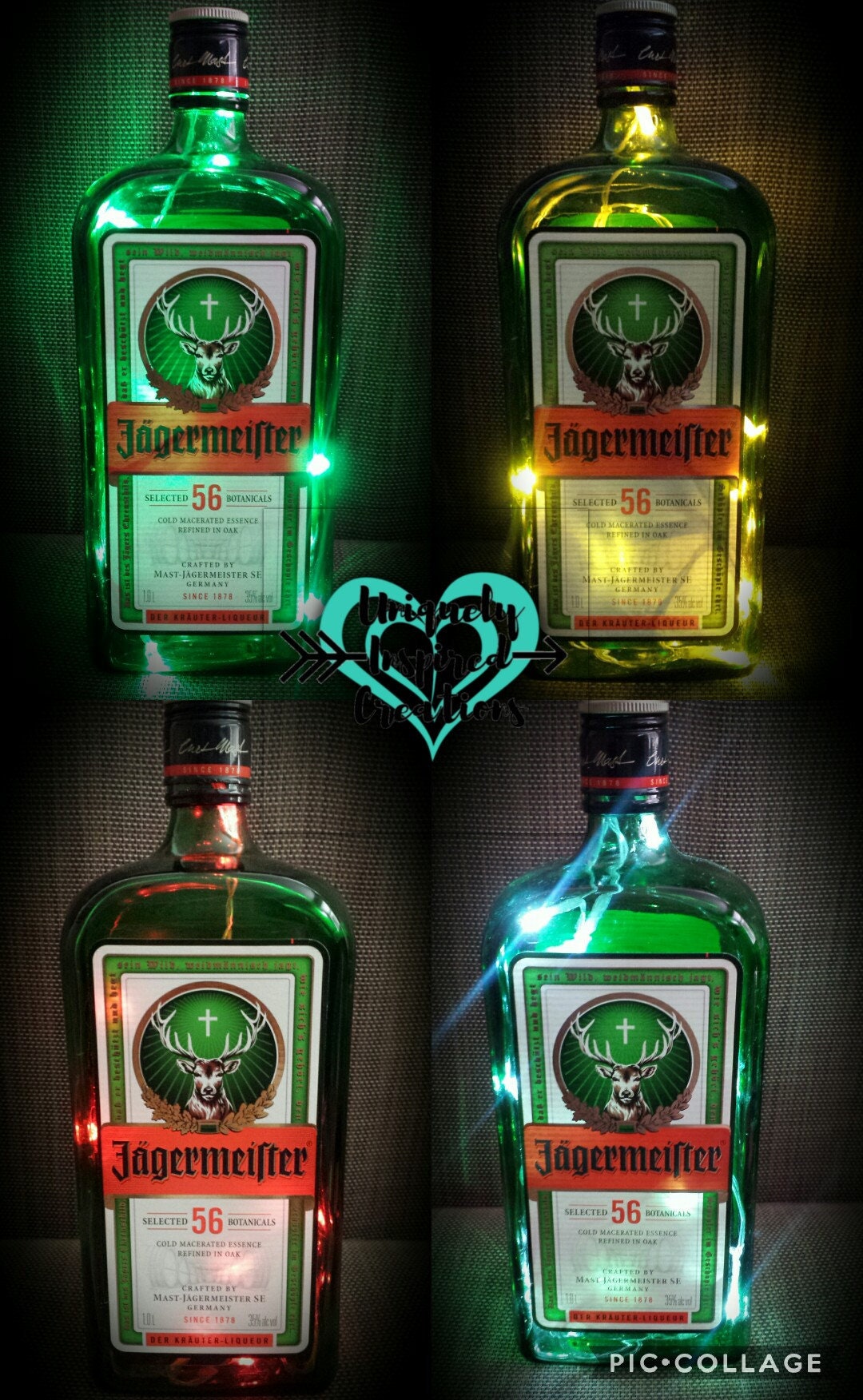 Jagermeister Bottle Light Jager Light Decor Different - Etsy