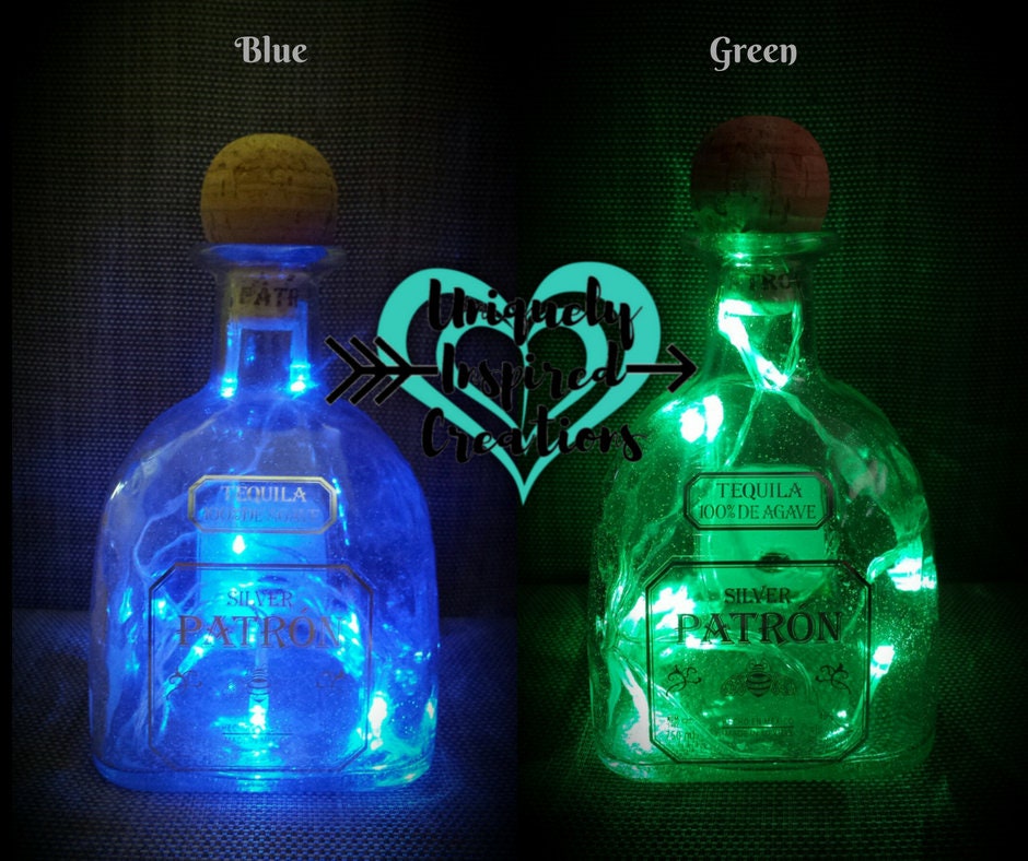 Patron Bottle Light Decor Different Colored Lights to Choose - Etsy